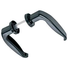 Béquille double cara noir - Quincaillerie Gervais, réseau MASTERPRO