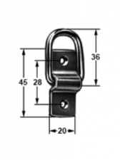 Pontet rabattable hauteur 36 mm - Quincaillerie Gervais, réseau MASTERPRO