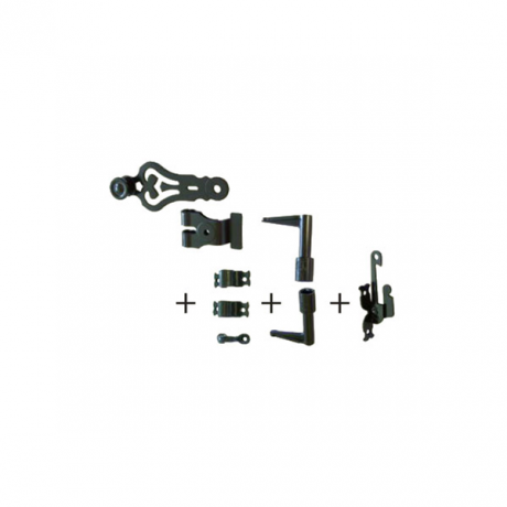 Sachet d'accessoires espagnolette tubrain noir crochets droits ...