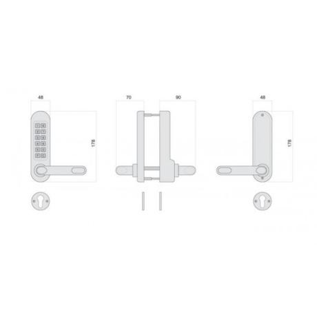 Serrure à code mécanique Jokey 1000 - Quincaillerie Gervais, réseau MASTERPRO