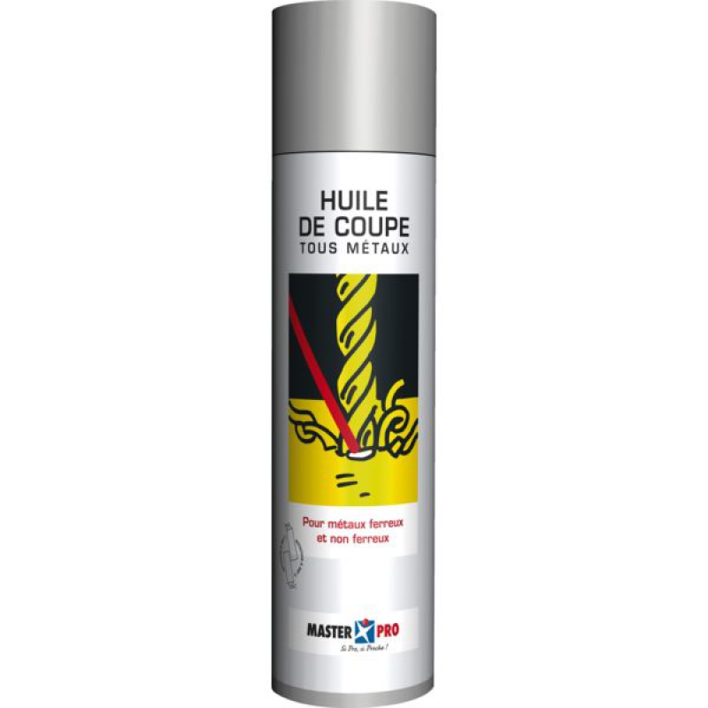 Aérosol huile de coupe 400 ml - Quincaillerie Gervais, réseau MASTERPRO